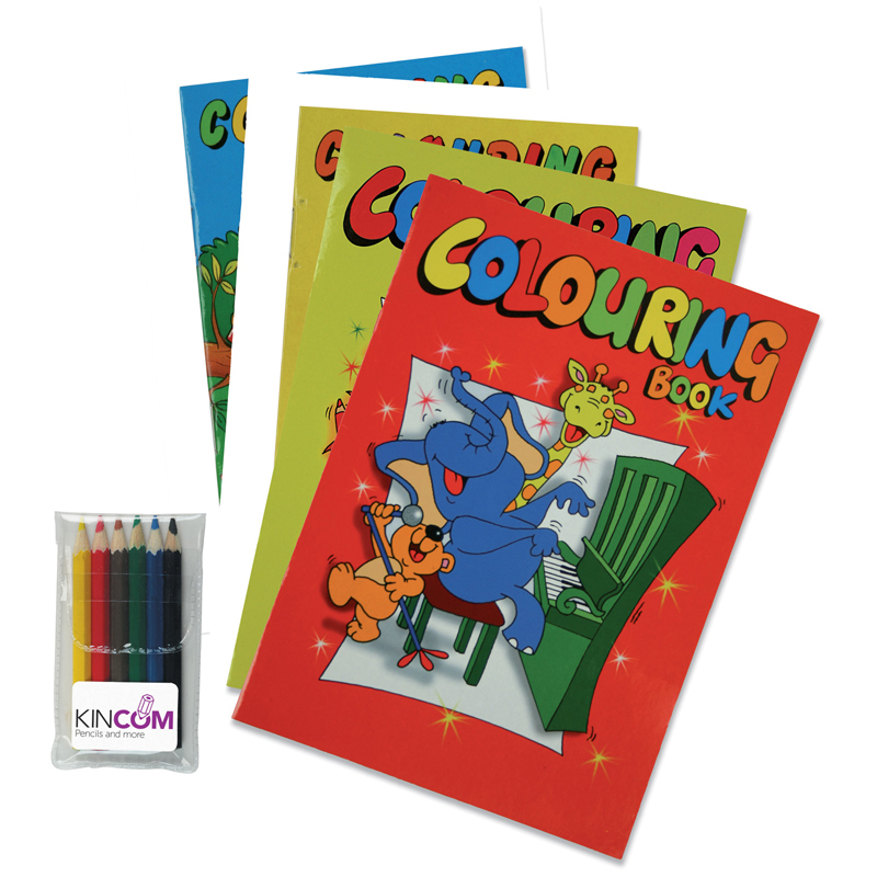 Promotional Colouring Book And Pencil Set