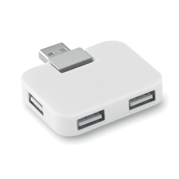 Promotional Square USB Hub | Branded Desk Items | AMT Marketing Ltd