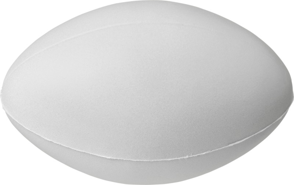 Promotional White Stress Rugby Ball | AMT Marketing Ltd
