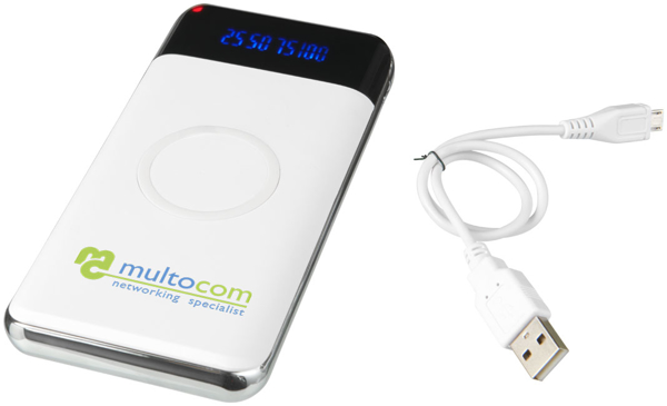 Promotional Wireless power bank with LED screen | AMT Marketing Ltd