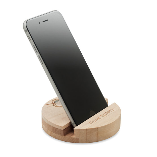 Eco Birch Wood Phone Stand | AMT Marketing Ltd