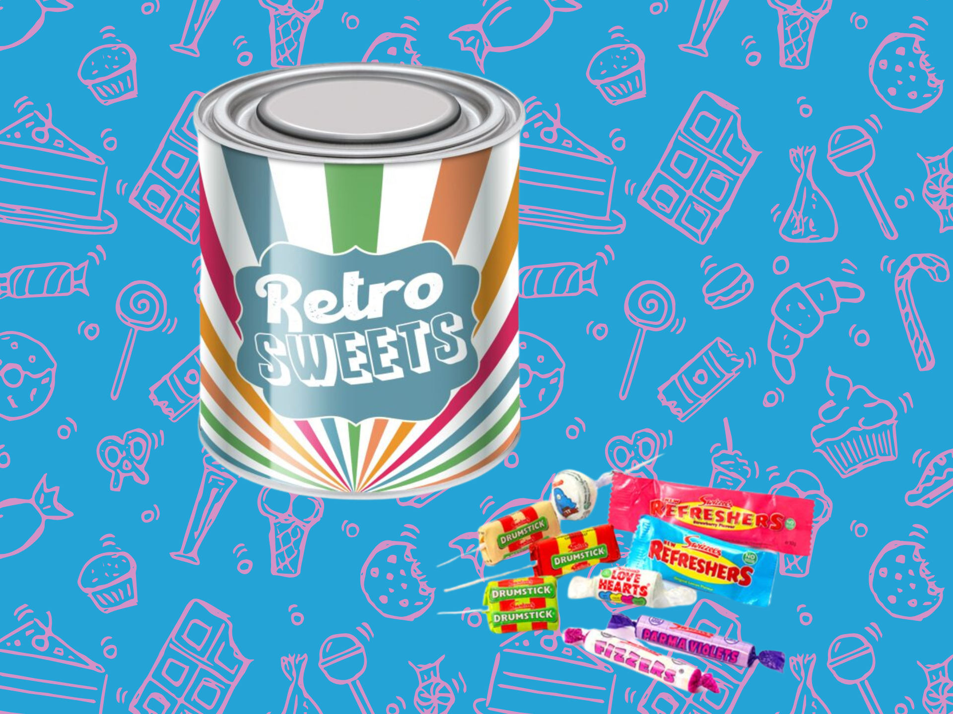 Paint Tin Retro Sweets | AMT Marketing Ltd